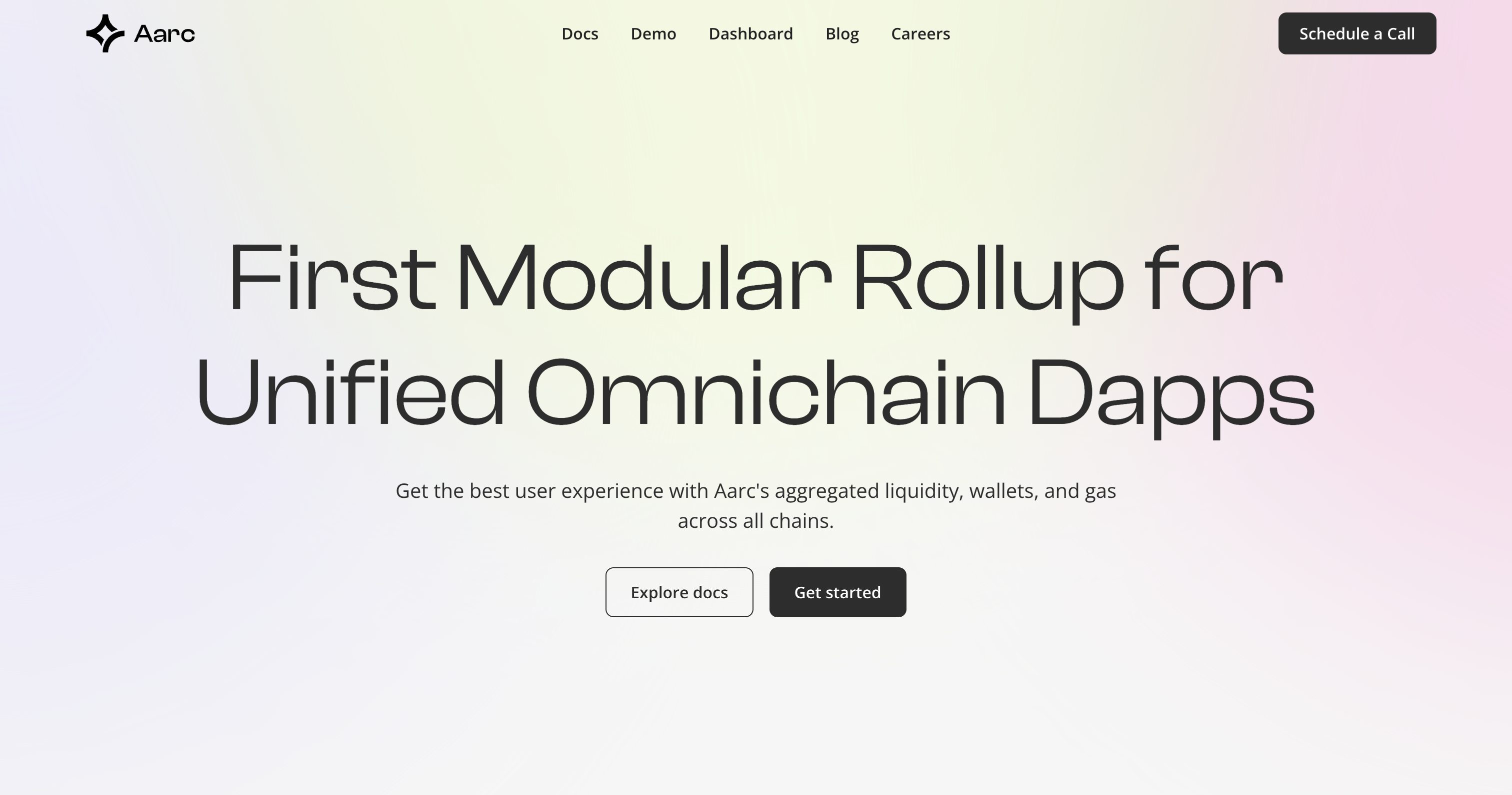 Aarc | Modular rollup for Unified Omnichain Dapps.